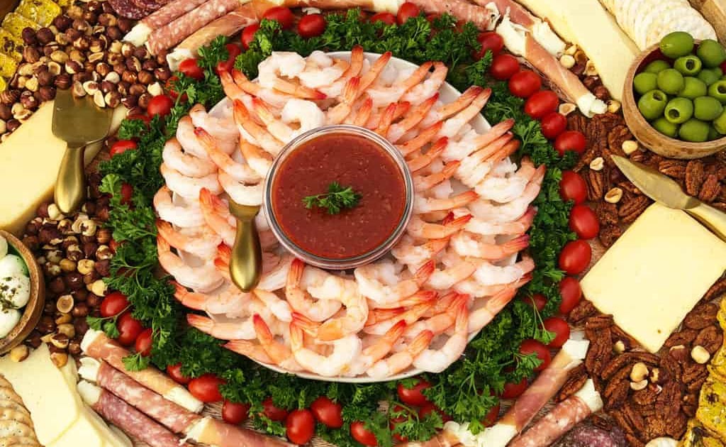 Pretty Shrimp Cocktail Platter Ideas Easy Shrimp Cocktail Roasted Or Poached Slender Kitchen