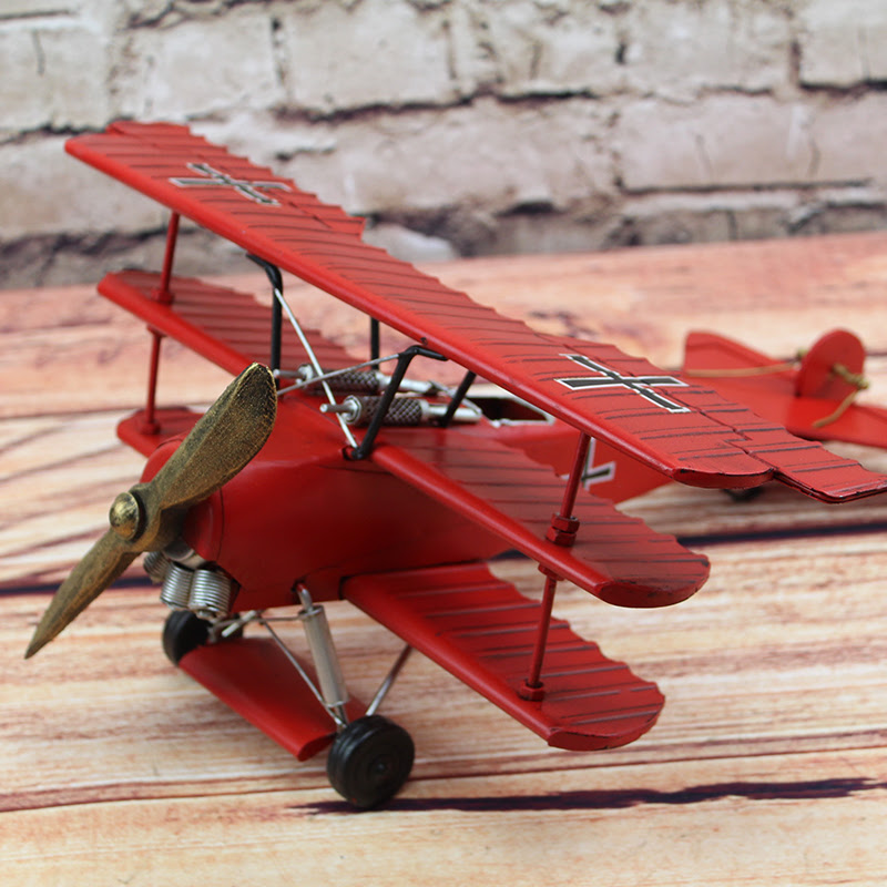 Red Baron Three Wing Aircraft 1917 German Plane Metal Simulation Model ...