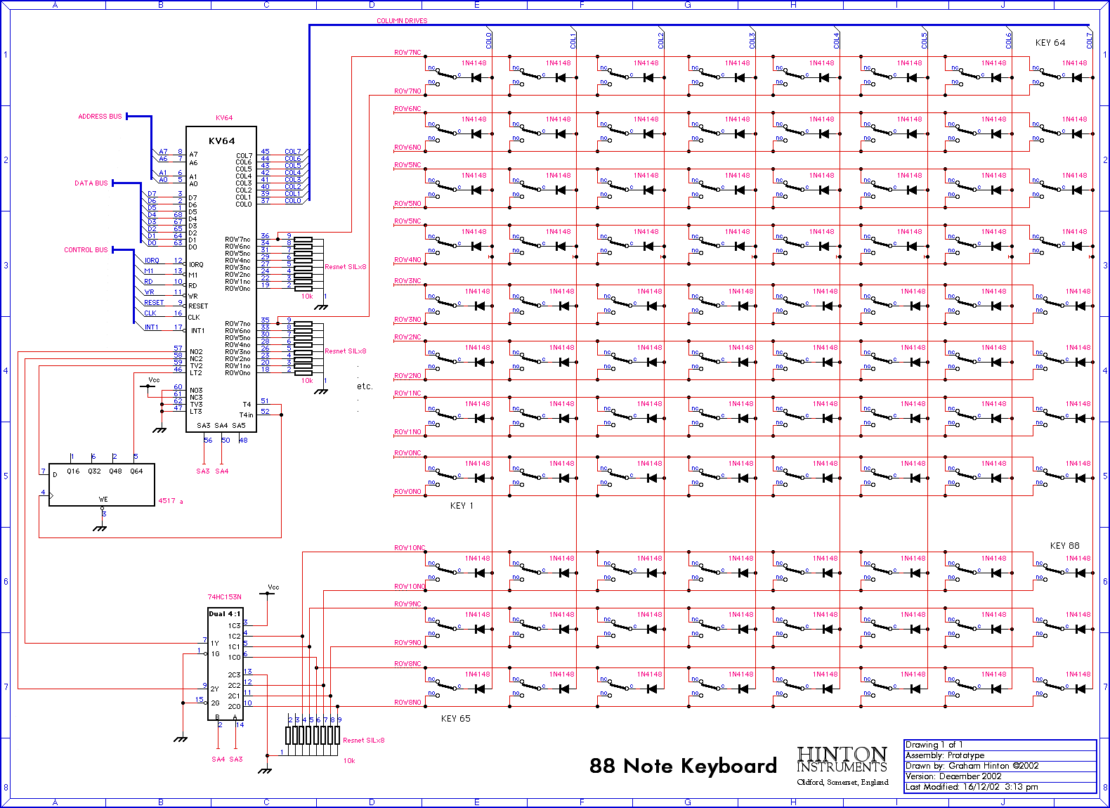 Midi 3 Keyboard Encoder Keyboard Circuits Electrical Blog