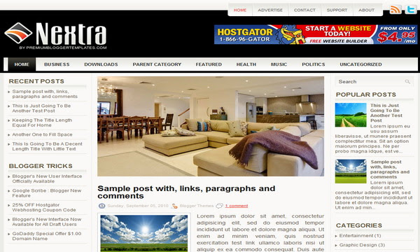 Premium Blogger Blogspot Templates ~ Lost Empire