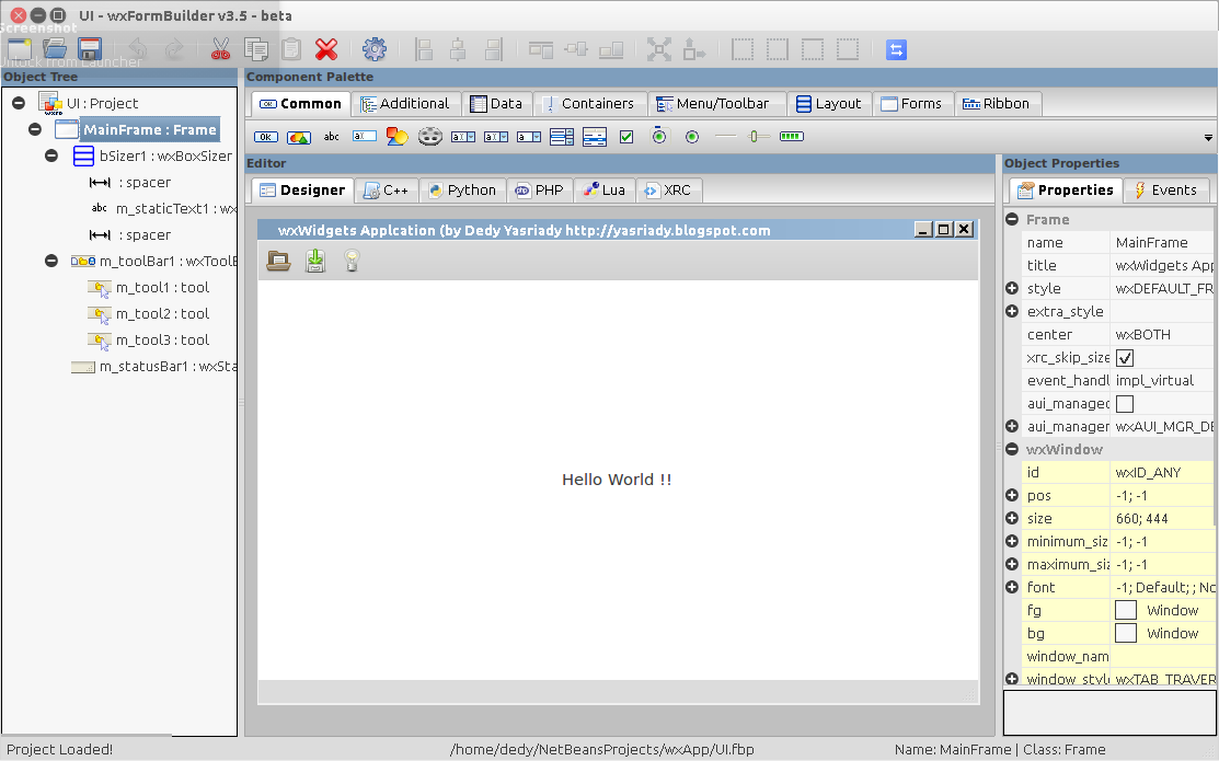 How To Setup Wxwidgets 3 0 2 With Netbeans 8 0 2 And Linux Gcc ~ Dedy