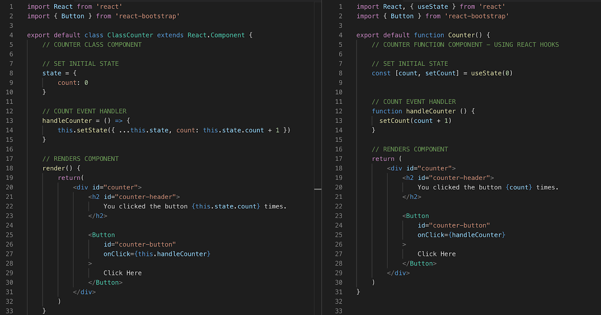 Difference Between Class Component And Functional