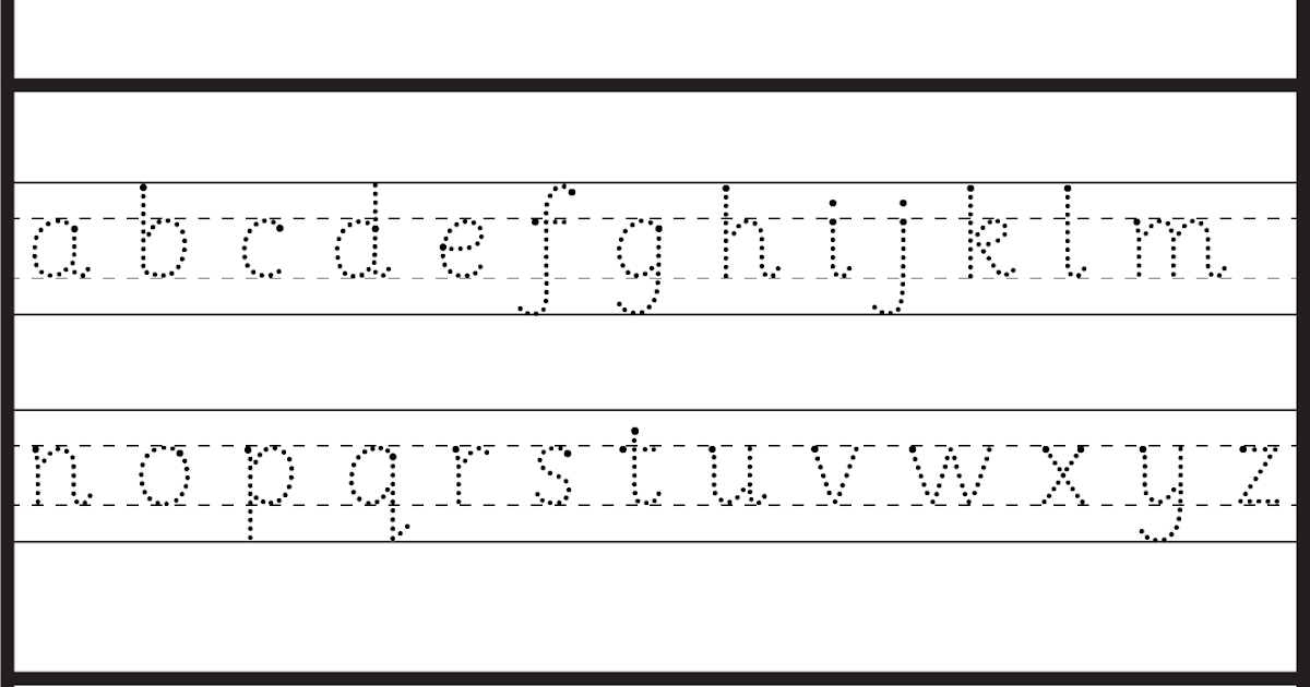 Printable Traceable Alphabet Chart For Upper And Lower Case