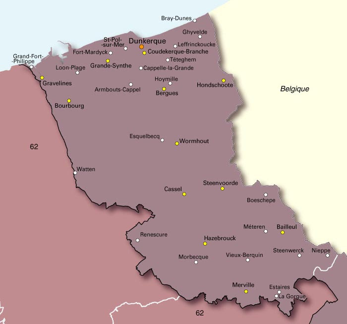 Dunkerque Carte | Carte