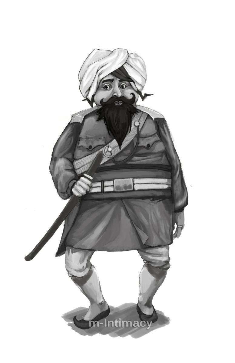 Advanced Visual Studies by Gemma Suen: The Fat Indian Man WIP and Final ...