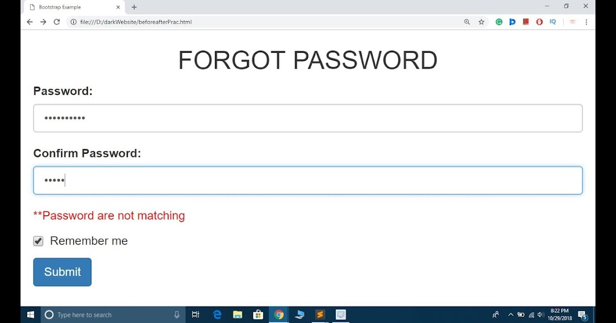 What S A Confirm Password Smashing Magazine