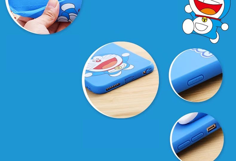 3D Doraemon Silicone Case For IPhone 7plus 6sPlus 6plus Soft Cartoon ...