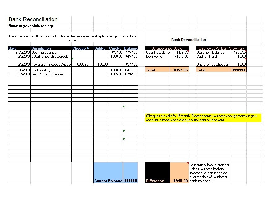 How To Prepare Bank Statement In Excel ~ Excel Templates How To Prepare Bank Statement In Excel ~ Excel Templates