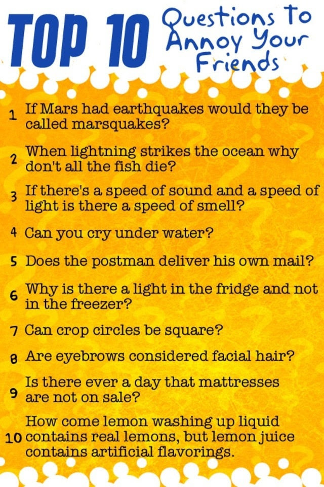 Funny Pictures: funny questions to ask Funny Pictures: funny questions to ask