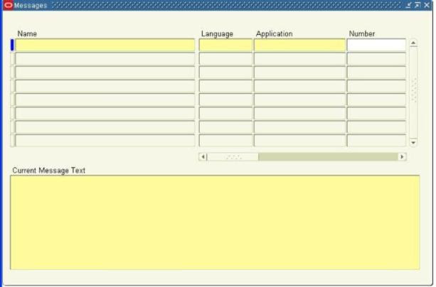 Oracleapps Oracle Apps Messages