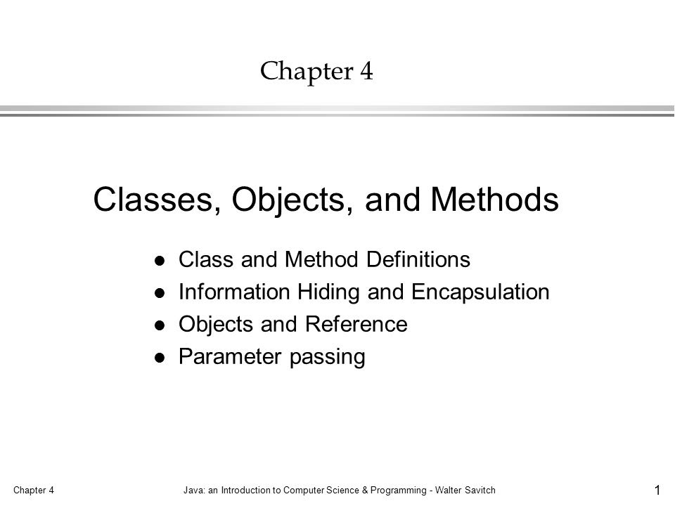 Classes And Objects In Java