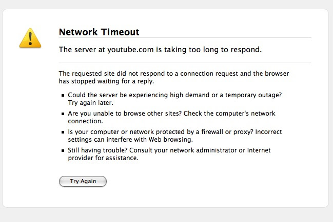 Chasing The Sun Page Load Error Network Timeout