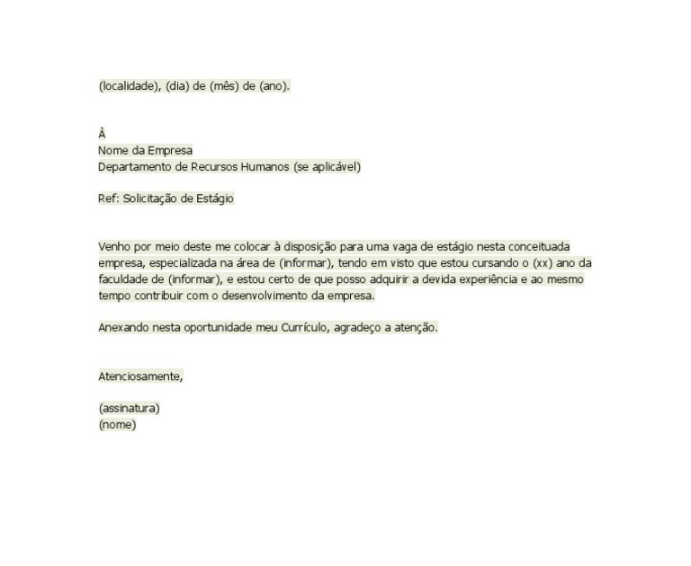 Exemplo De Carta De Pedido De Emprego | Images and Photos finder Exemplo De Carta De Pedido De Emprego | Images and Photos finder