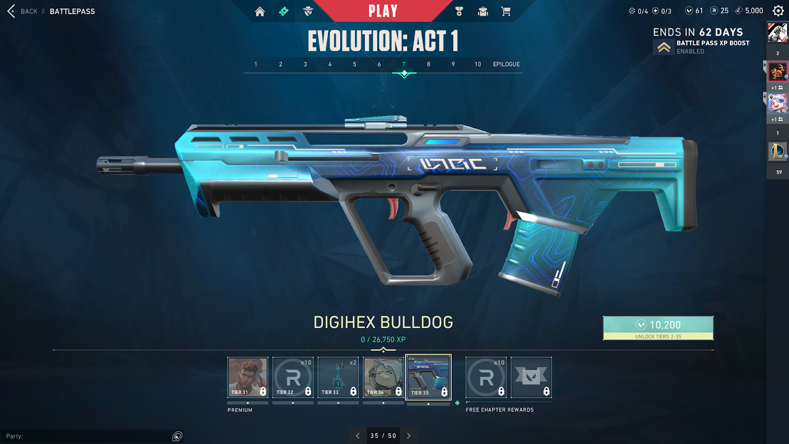 Valorant Episode 7 Act 1 Battle Pass Rewards