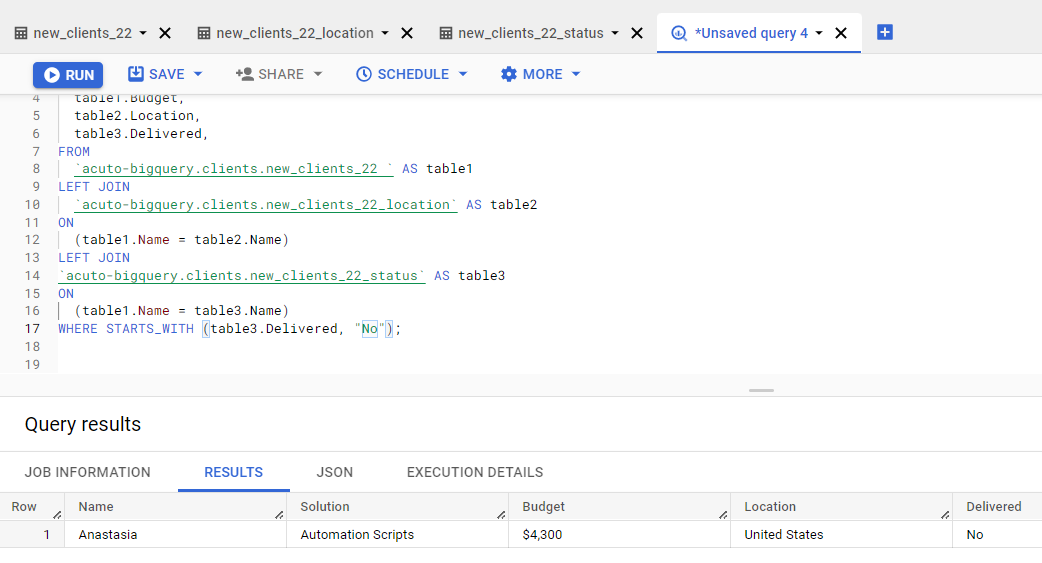 How to Write BigQuery LEFT JOIN Functions in Standard SQL How to Write BigQuery LEFT JOIN Functions in Standard SQL